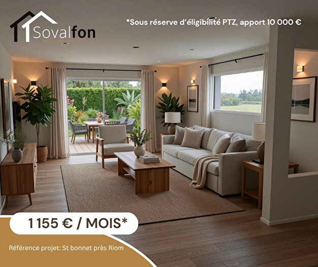 Saint-Bonnet-près-Riom - Maison 4 pièces à vendre