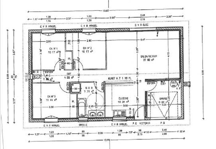 Salles : Maison 4 pièces à vendre