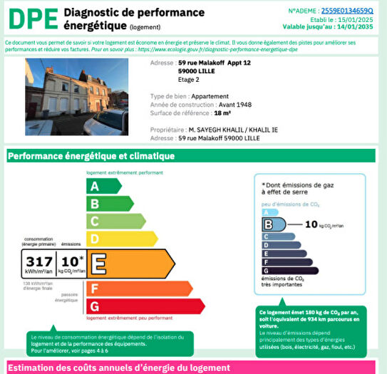 Appartement 1 pièce à louer à Lille, Fives