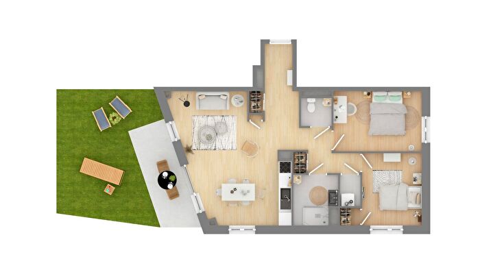 Appartement 2 pièces à Nantes, Longchamp, Rond-Point de Rennes, Perverie, Américains, à louer
