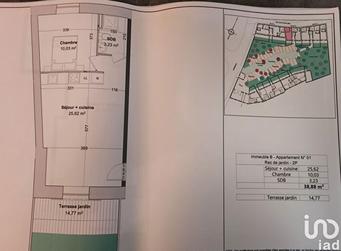 Appartement à vendre - Étampes, Centre-Ville - 2 pièces - 1 chambre