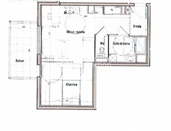 Appartement à louer - Clermont-Ferrand, Oradou - 2 pièces - 1 chambre