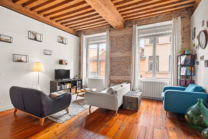 Appartement à vendre - Lyon e , Croix Rousse Est - 3 pièces - 2 chambres