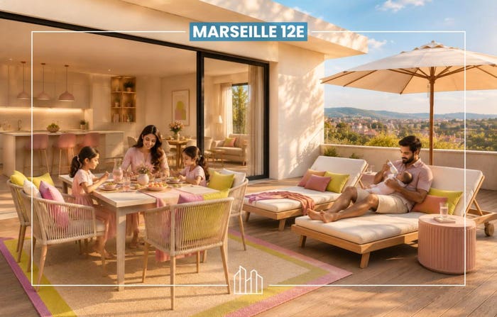 Marseille 12ème, Saint-Barnabé : Maison 5 pièces à vendre