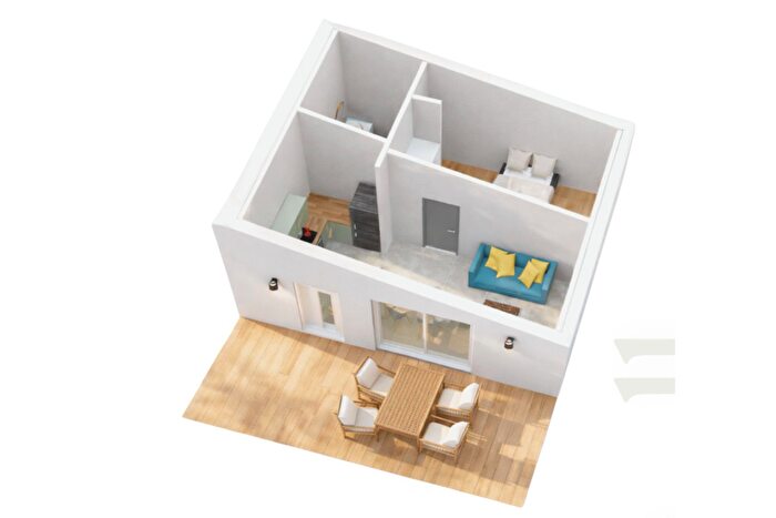 Appartement à vendre - Gréasque - 2 pièces - 1 chambre