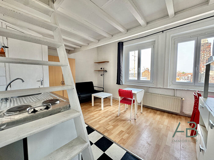 Hellemmes-Lille, Hellemmes Centre-ville, Pavé du Moulin : Appartement 1 pièce à vendre