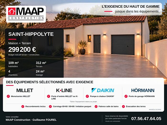 Maison 5 pièces à Saint-Hippolyte, à vendre