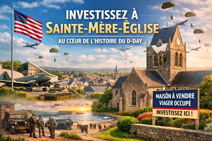 Maison à vendre - Sainte-Mère-Église - 4 pièces - 3 chambres