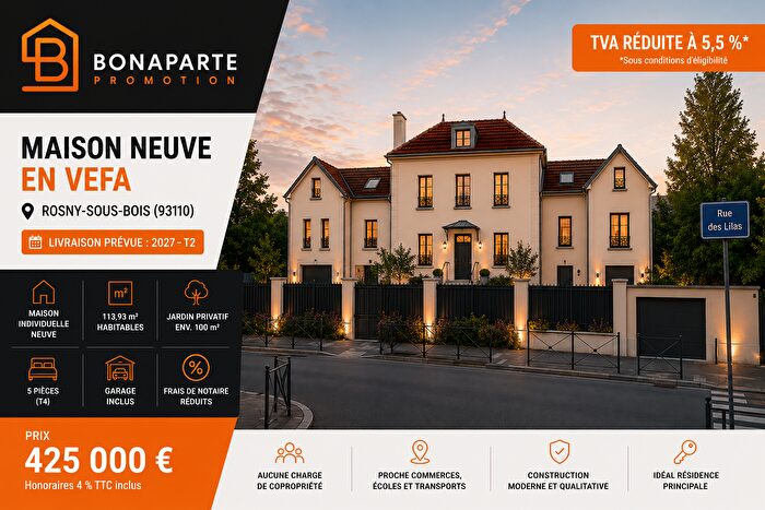 Maison 5 pièces à vendre à Rosny-sous-Bois, Les Boutours