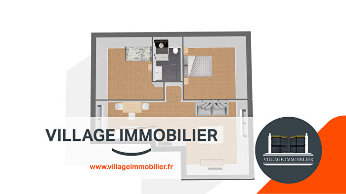 Appartement à vendre - Mions - 2 pièces - 1 chambre