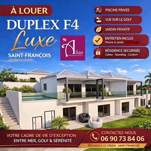 Maison à louer - Saint-François - 4 pièces - 3 chambres