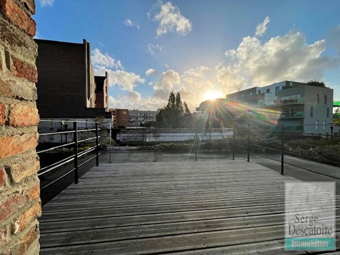 Appartement à louer - Marcq-en-Bar ul - 3 pièces - 1 chambre