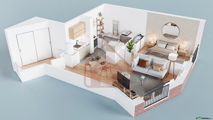 Appartement à vendre - Villejuif, Centre-ville - 2 pièces - 1 chambre