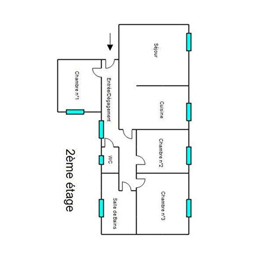 Appartement à vendre - Nice, Saint-Roch - 4 pièces - 3 chambres