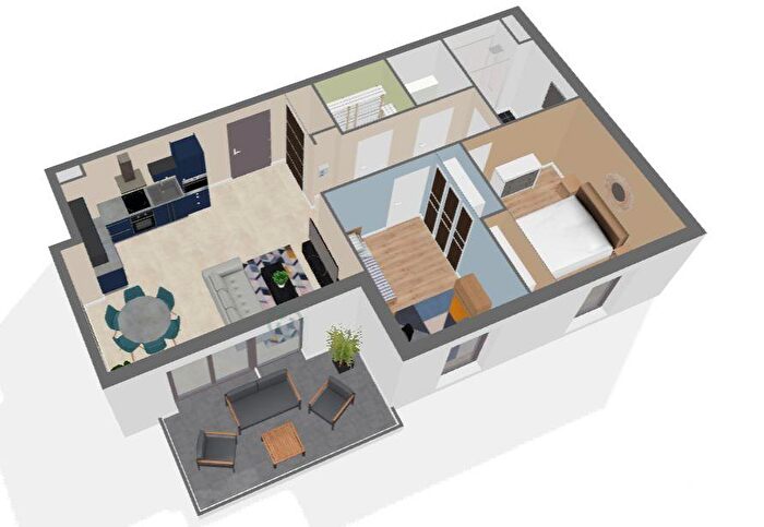 Appartement à vendre - Clouange - 3 pièces - 2 chambres