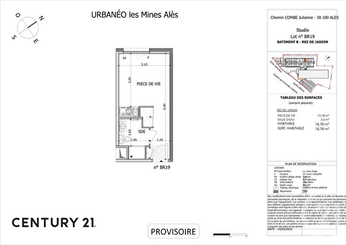 Appartement à vendre - Alès, Silhol, Pierre Plantée, Conilhères - 1 pièce
