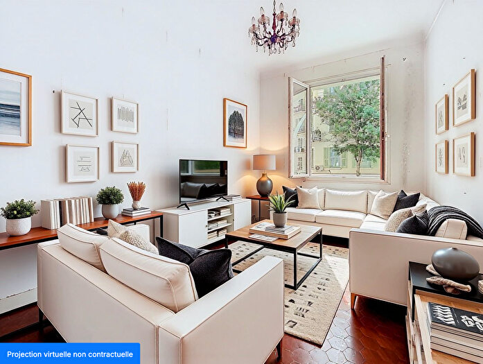 Appartement à vendre - Nice, Riquier - 3 pièces - 2 chambres