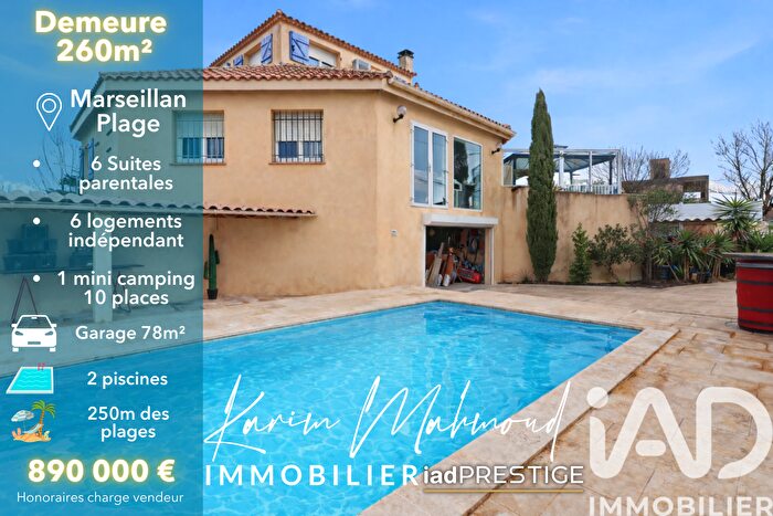 Maison à vendre - Marseillan, Marseillan Plage, Robinson, Paradou - 7 pièces - 6 chambres