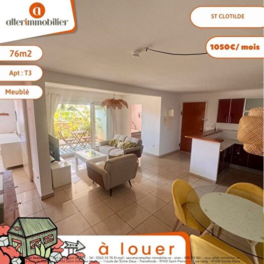 Appartement à louer - Saint-Denis - 3 pièces - 2 chambres