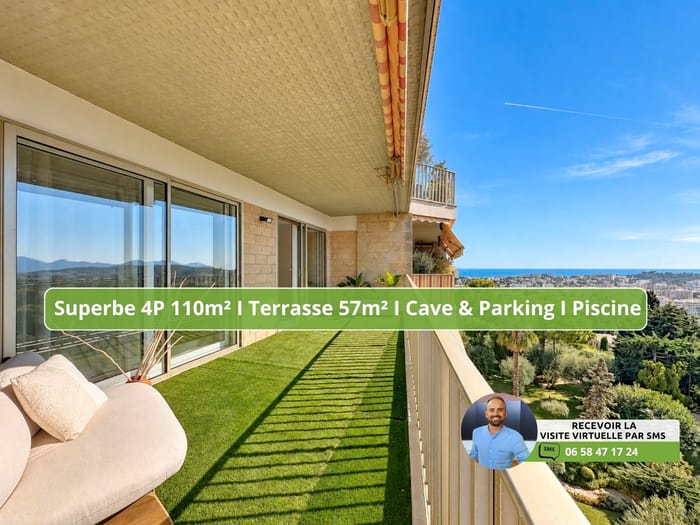 Le Cannet, Rocheville, Colombier, Campelières : Appartement 4 pièces à vendre