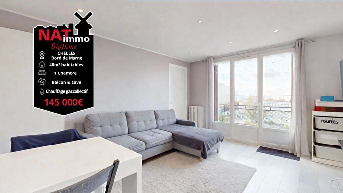 Appartement à vendre - Chelles, Chelles Sud, Grande Prairie, Bords de Marne - 2 pièces - 1 chambre