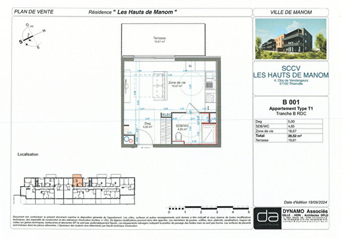 Appartement à vendre - Manom - 1 pièce - 10 chambres