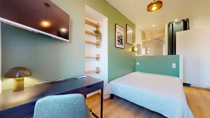 Berriat-Ampere, Grenoble - Appartement 1 pièce à louer