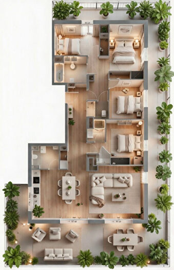 Appartement à vendre - Le Versoud - 5 pièces - 4 chambres