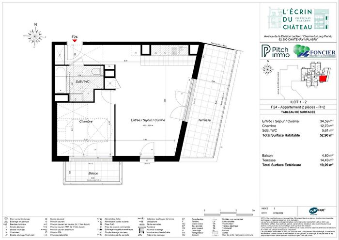 Châtenay-Malabry, Malabry : Appartement 2 pièces à louer