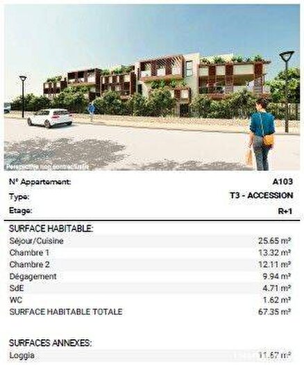 Appartement 3 pièces à louer à Centre Ville, Frontignan