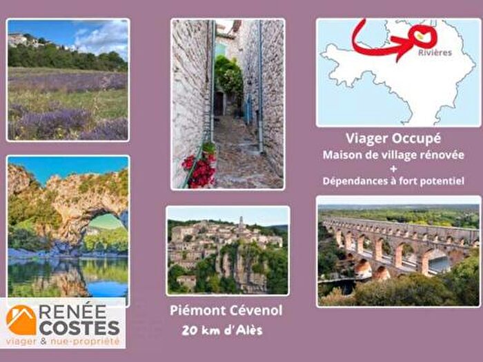 Maison à vendre - Barjac - 3 pièces - 2 chambres