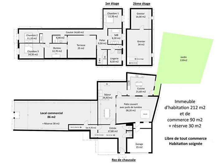 Maison à vendre - Bapaume - 6 pièces - 3 chambres
