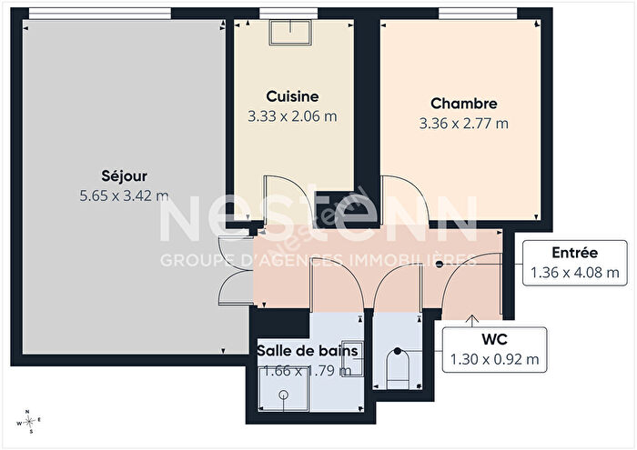 Paris 19ème, Bassin de la Villette - Appartement 2 pièces à vendre