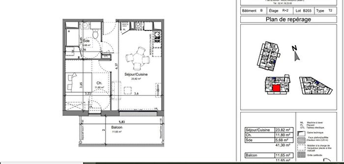 Appartement à louer - Angers, Monplaisir - 2 pièces - 1 chambre
