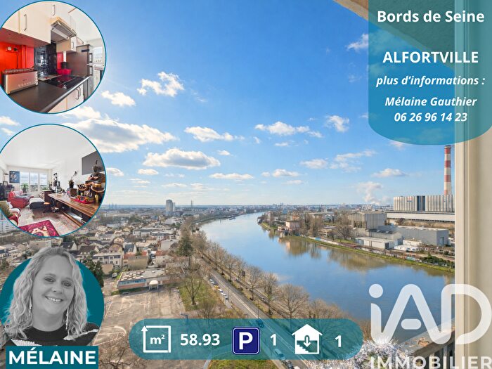 Appartement à vendre - Alfortville, Zola Carnot, Alouettes, Val de Seine - 3 pièces - 2 chambres