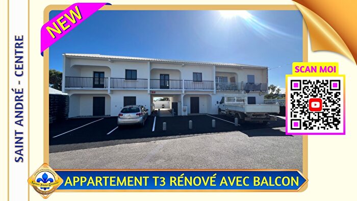 Appartement à vendre - Saint-André - 3 pièces - 2 chambres