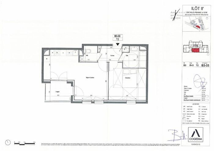 Appartement 2 pièces à louer - Villeurbanne, Poudrette, Les Brosses