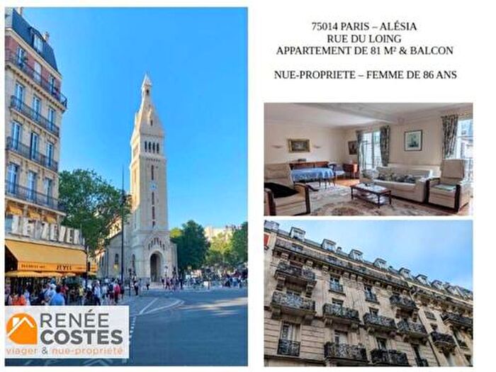 Appartement à vendre - Paris e , Mouton, Duvernet - 4 pièces - 2 chambres