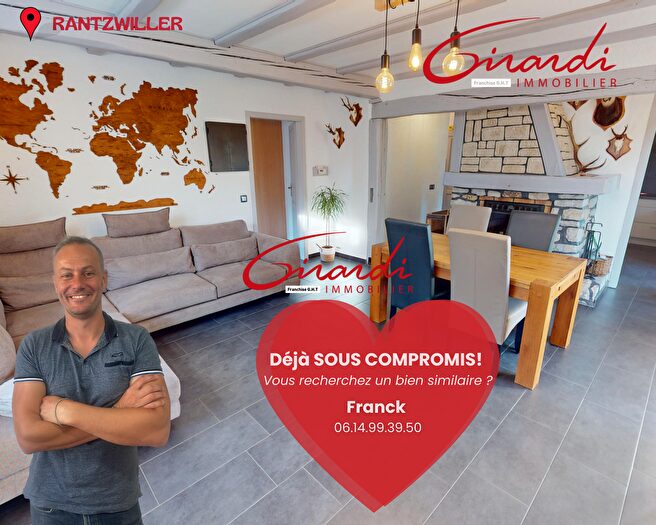 Appartement à vendre - Rantzwiller - 3 pièces - 2 chambres