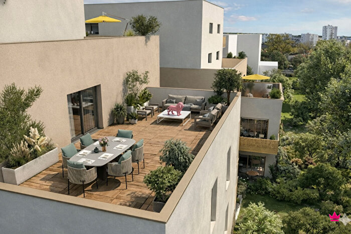 Appartement à vendre - Vaulx-en-Velin, Village - 3 pièces - 2 chambres