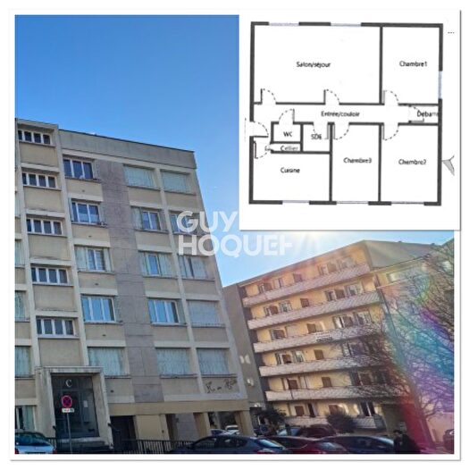 Appartement à vendre - Cahors, Centre-ville - 4 pièces - 3 chambres