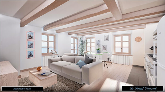 Appartement à vendre - Vannes, Centre-ville, Le Port - 2 pièces - 1 chambre