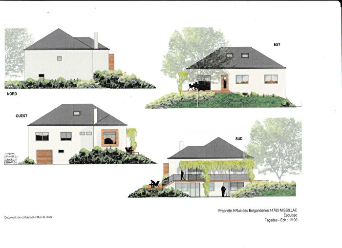 Maison à vendre - Missillac - 8 pièces - 4 chambres