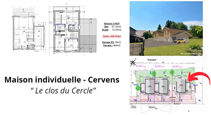 Maison à vendre - Cervens - 4 pièces - 3 chambres