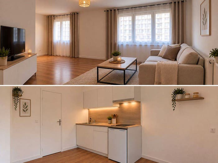 Hôtel de Ville-Saint Louis-Cop Renovation, Saint-Ouen-l'Aumône : Appartement 1 pièce à louer