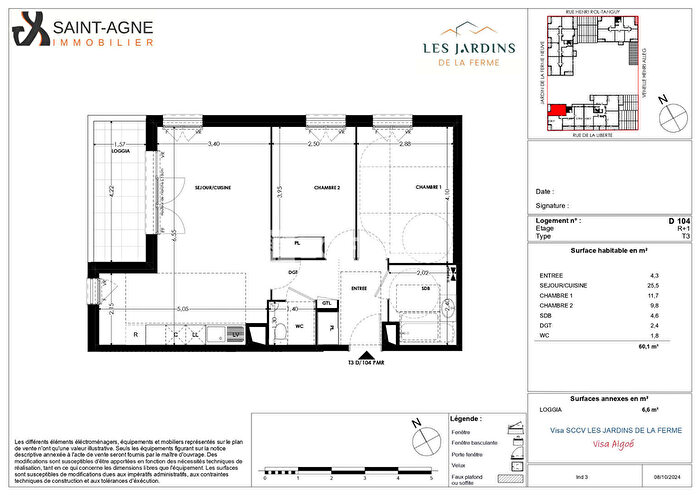 Appartement 3 pièces à Grigny, Grigny, Gare, à louer