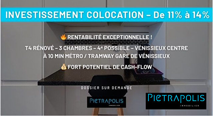 Vénissieux : Appartement 4 pièces à vendre