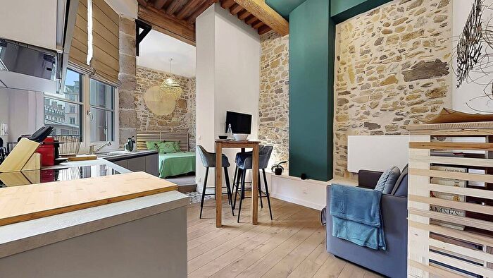 Appartement à louer - Pentes de la croix-rousse, Lyon er arrondissement - 1 pièce