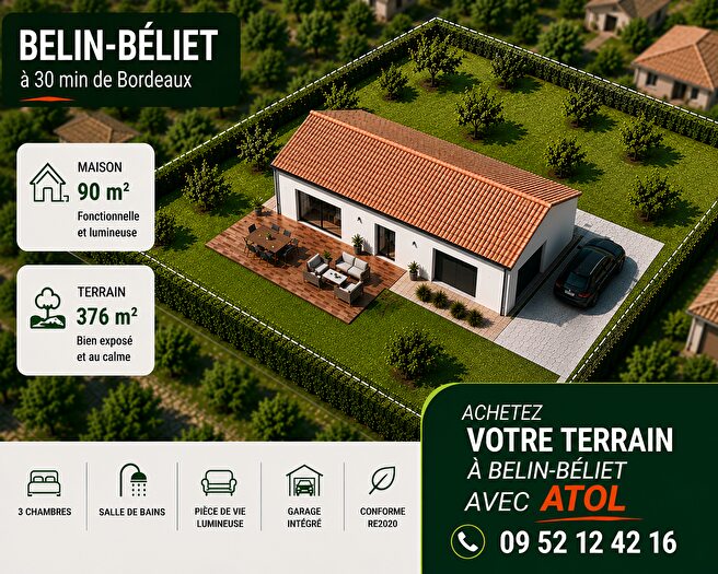 Belin-Béliet : Maison 4 pièces à vendre