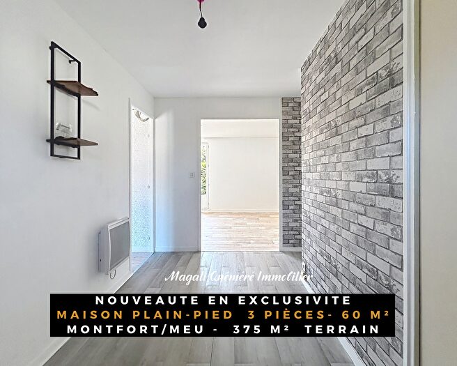 Montfort-sur-Meu - Maison 3 pièces à vendre